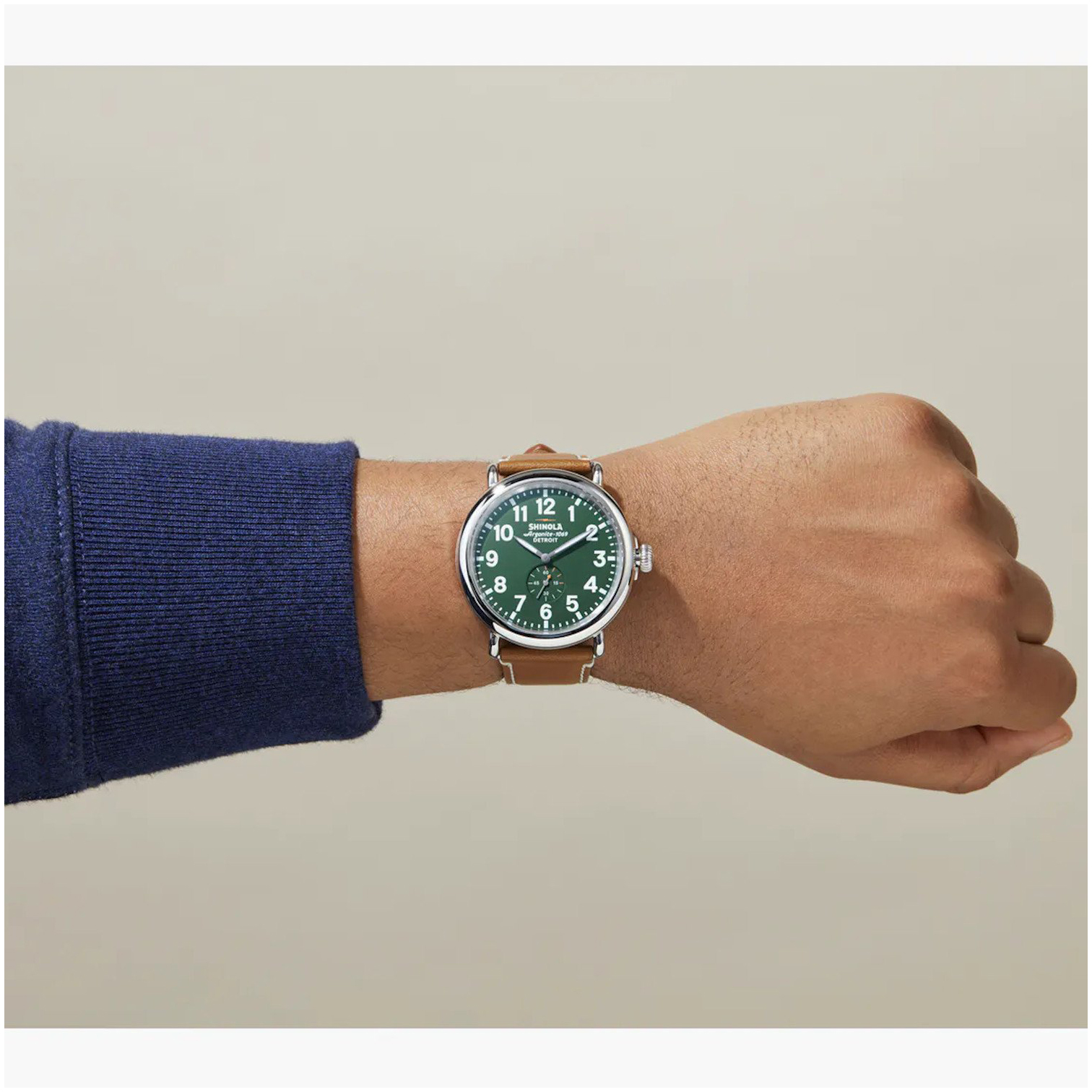 Shinola Runwell 47mm Green Dial Men’s Watch – Bailey's Fine Jewelry