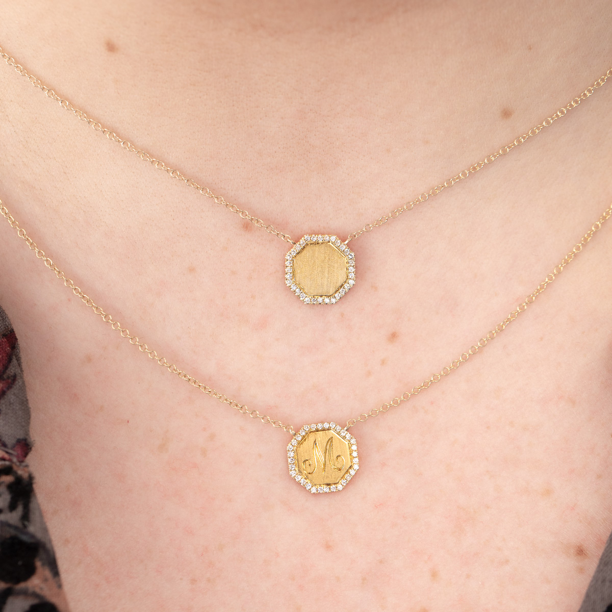 Bailey’s Heritge Collection Octagon Diamond Pendant – Bailey's Fine Jewelry
