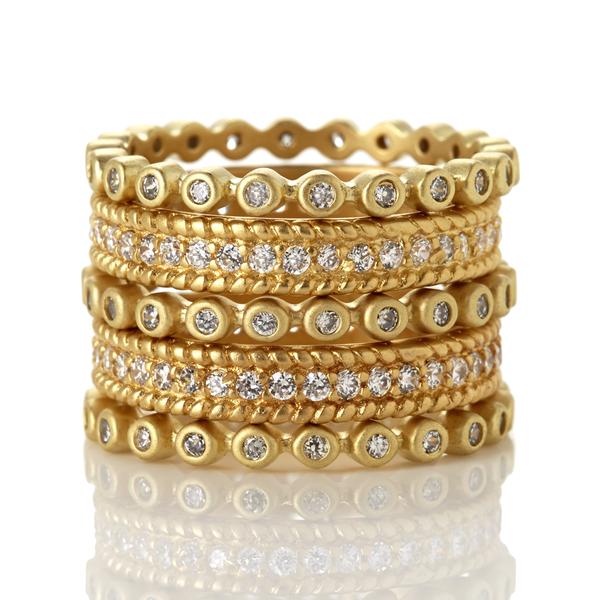 Freida Rothman Signature Pave 5-Stack Ring – Bailey's Fine Jewelry
