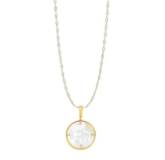 Freida Rothman Fleur Bloom Mother-Of-Pearl Pendant Necklace – Bailey's ...