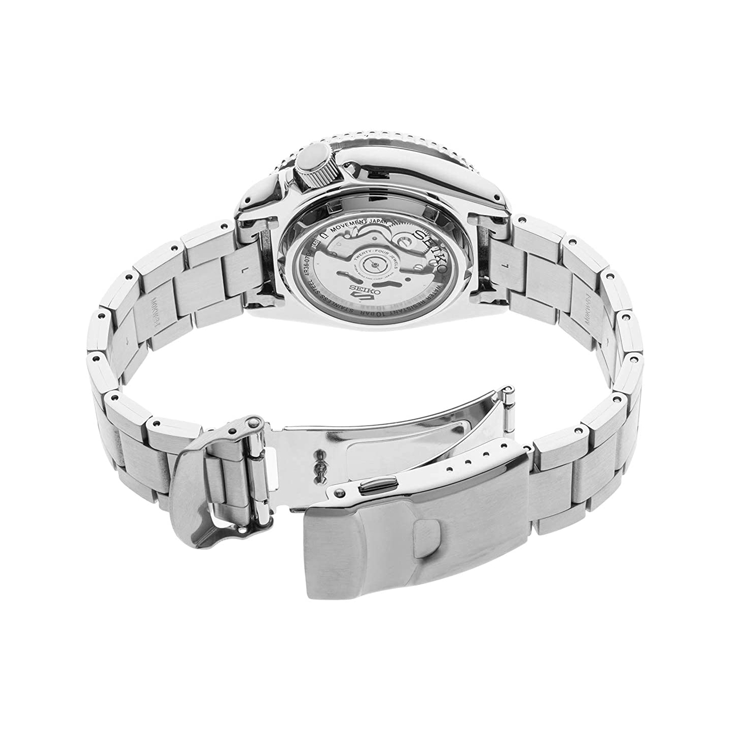 Seiko 42.5mm Stainless Steel 5 Sports Watch – Bailey's Fine Jewelry