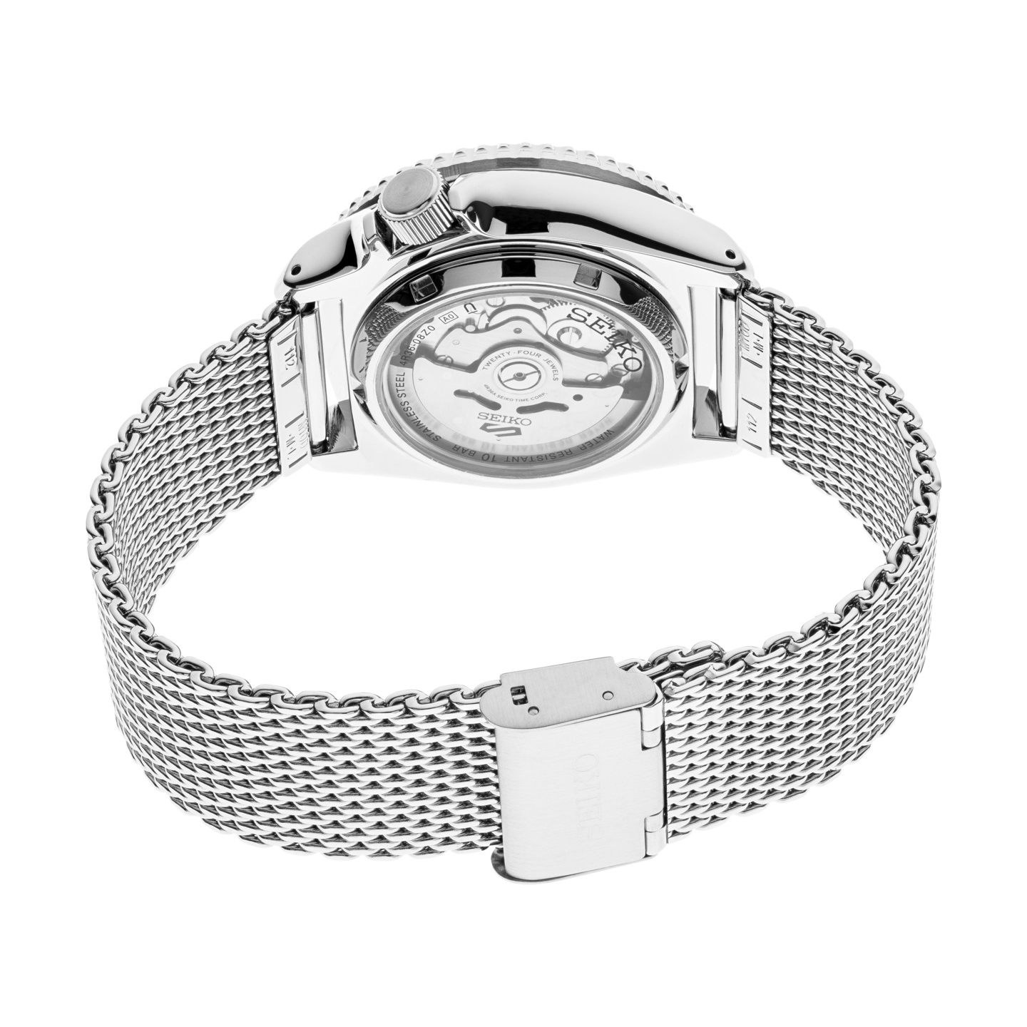 Seiko 42.5mm Stainless Steel 5 Sports Watch – Bailey's Fine Jewelry