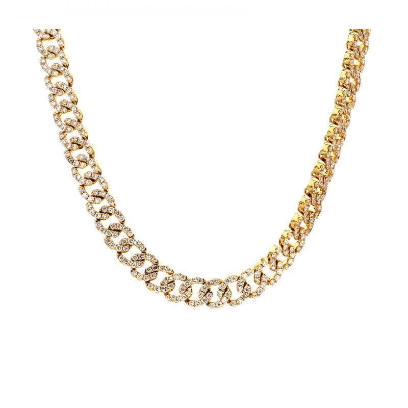 Fancy Pave Diamond Link Necklace – Bailey's Fine Jewelry