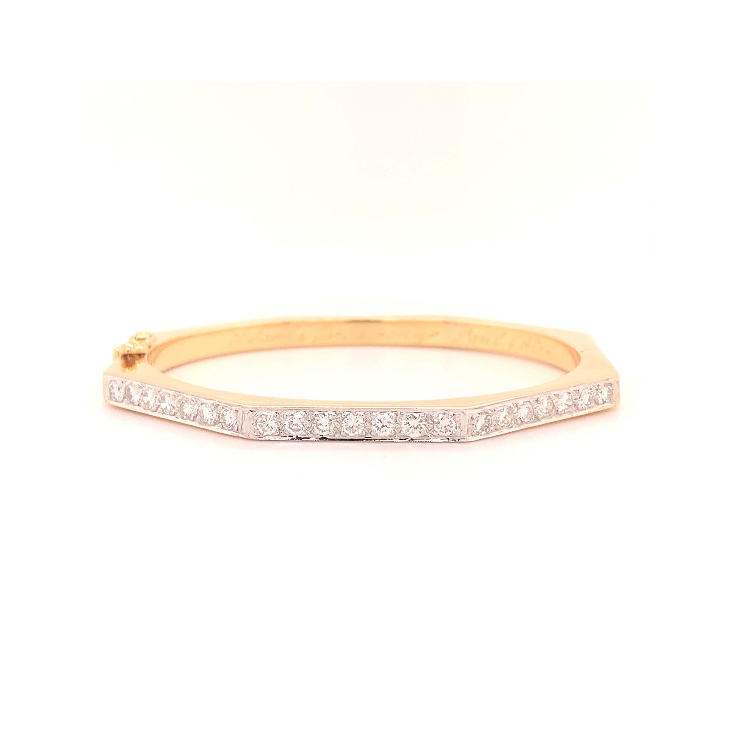 Bailey’s Estate Diamond Octagonal Bangle Bracelet – Bailey's Fine Jewelry