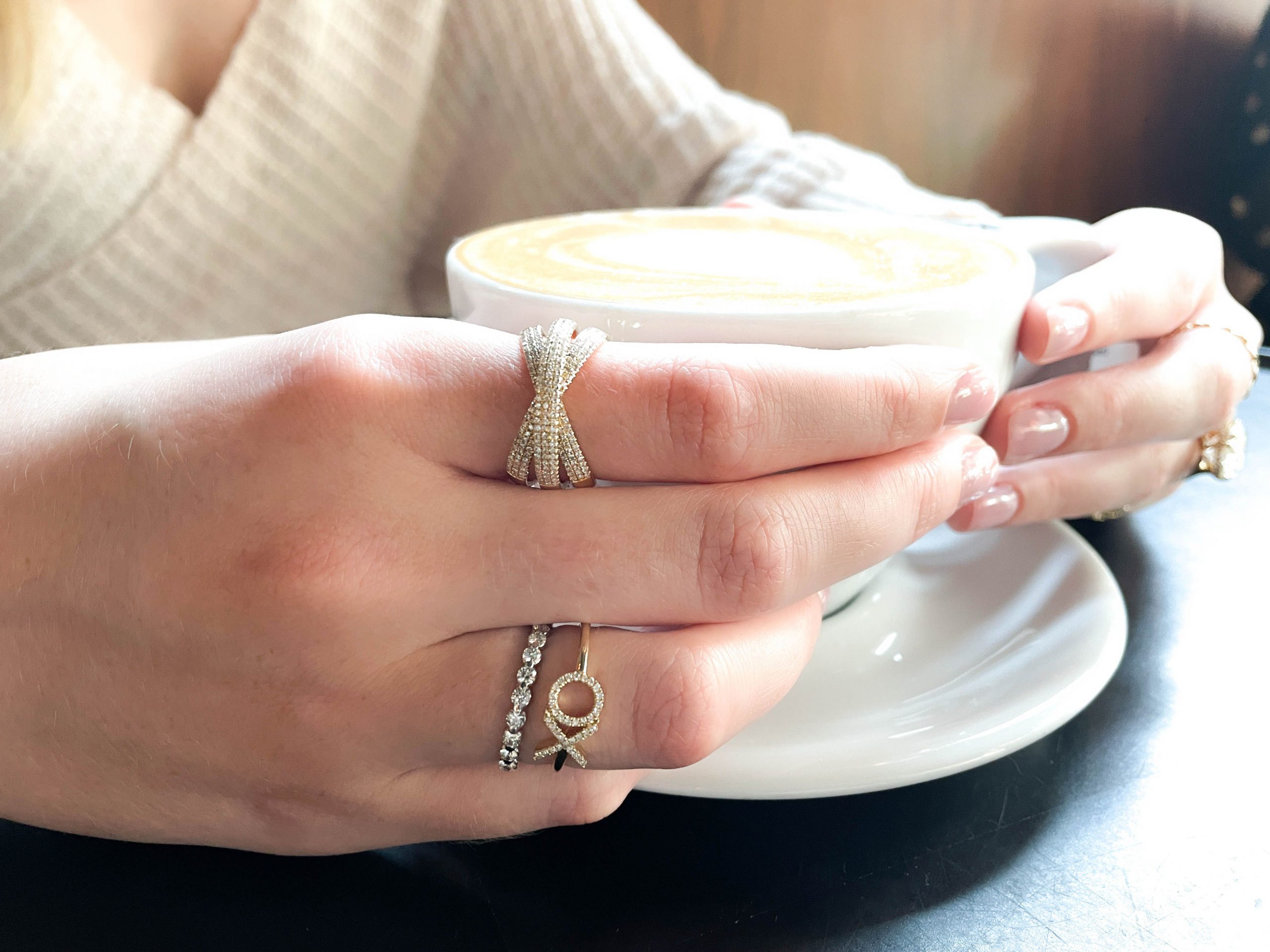 Pave Diamond “XO” Ring – Bailey's Fine Jewelry