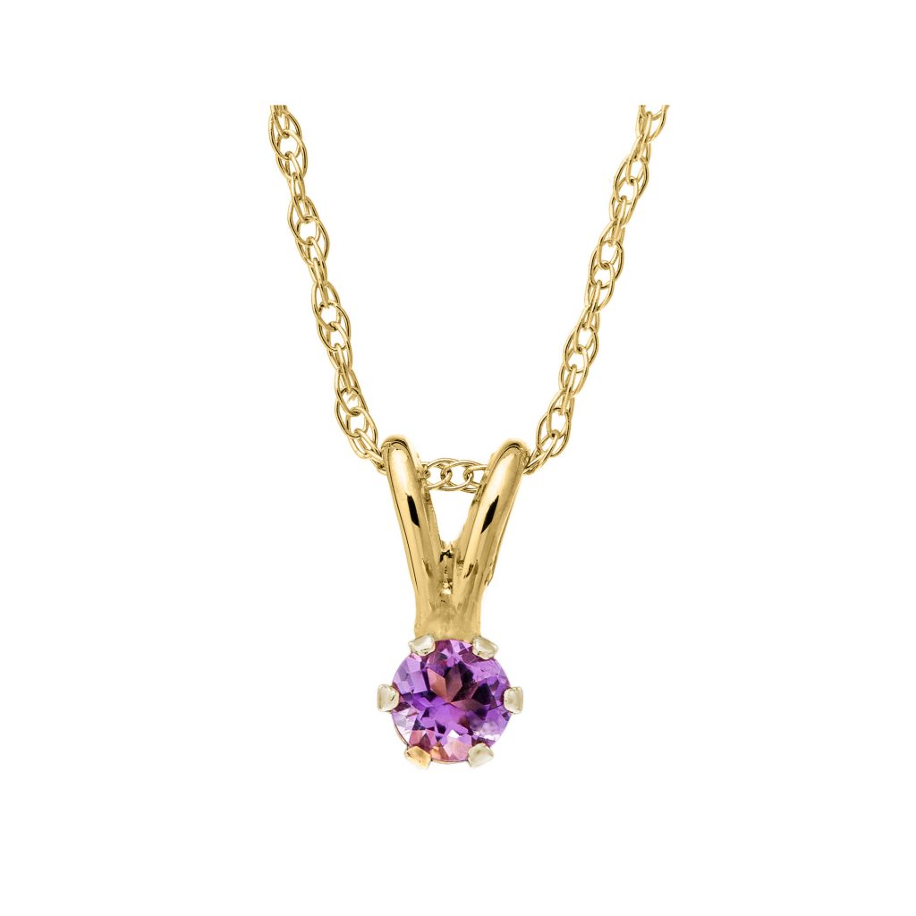 Bailey’s Children’s Collection February Birthstone Amethyst Pendant ...