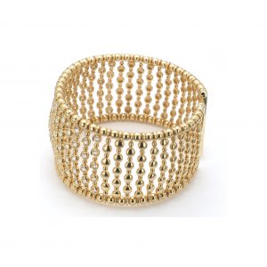 Gold and Diamond Wide Cuff Bracelet – Bailey's Fine Jewelry