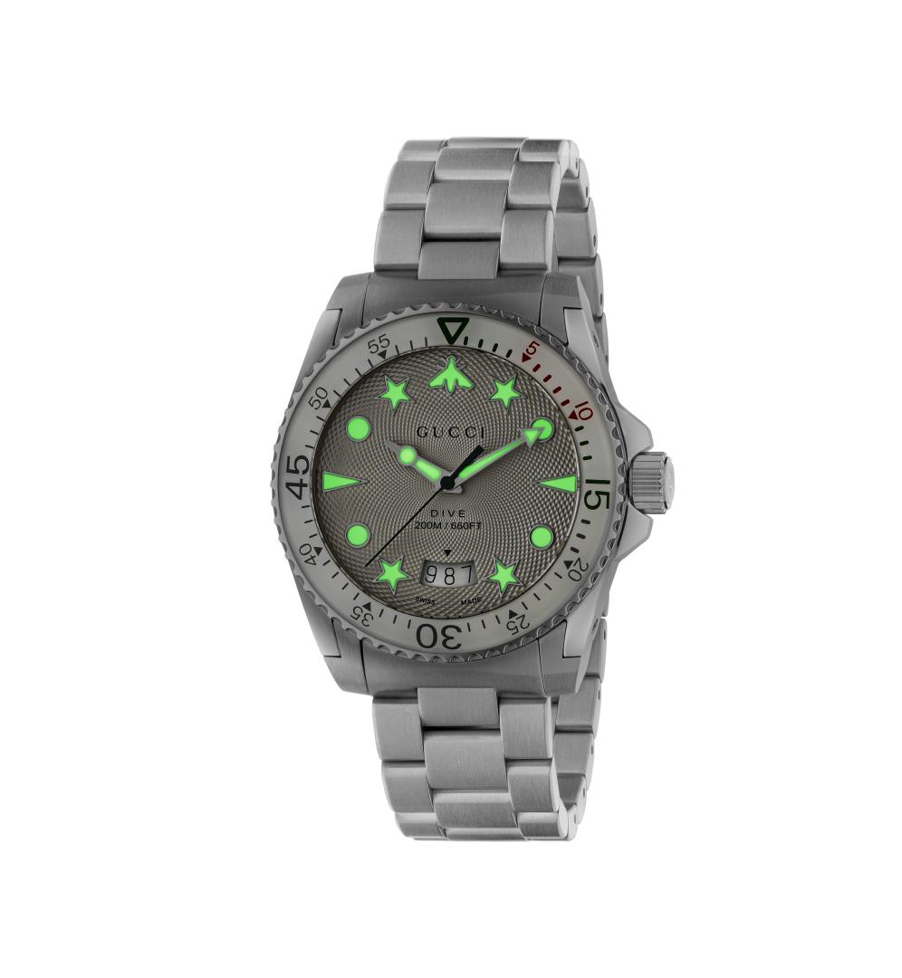 Gucci Dive 40mm White Icon Steel Watch – Bailey's Fine Jewelry