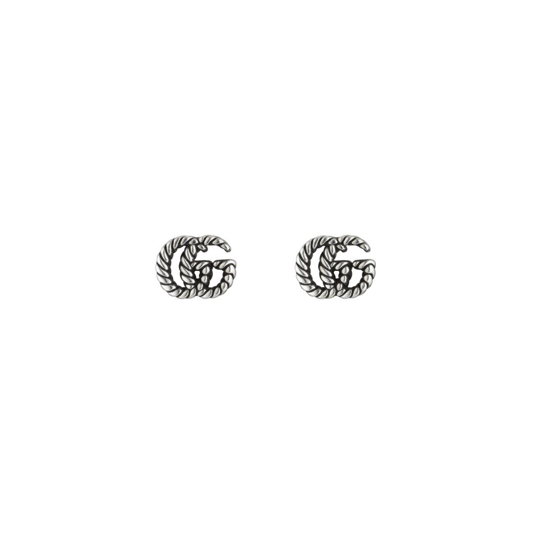 Gucci GG Marmont Aged Stud Silver Earrings – Bailey's Fine Jewelry