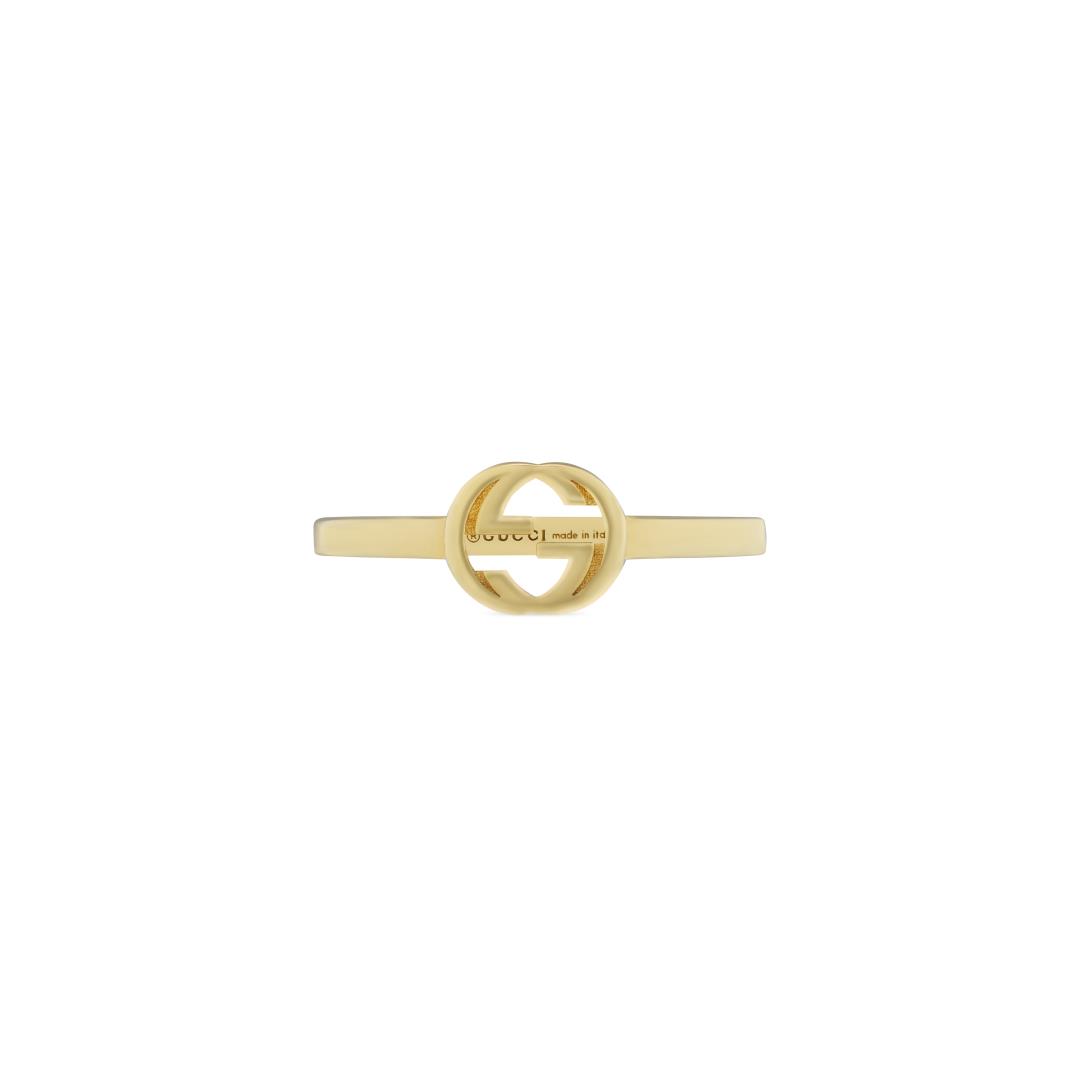 Gucci Interlocking G 18k Yellow Gold Ring – Bailey's Fine Jewelry