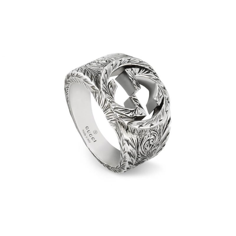 Gucci Interlocking G Motif Silver Band Ring – Bailey's Fine Jewelry