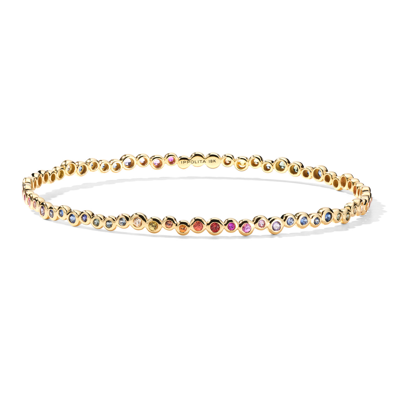 Ippolita Stardust Rainbow Sapphire Starlet Bangle in 18K Gold – Bailey ...