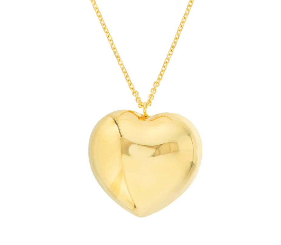 14Y Large Puffed Heart Pendant Necklace – Bailey's Fine Jewelry